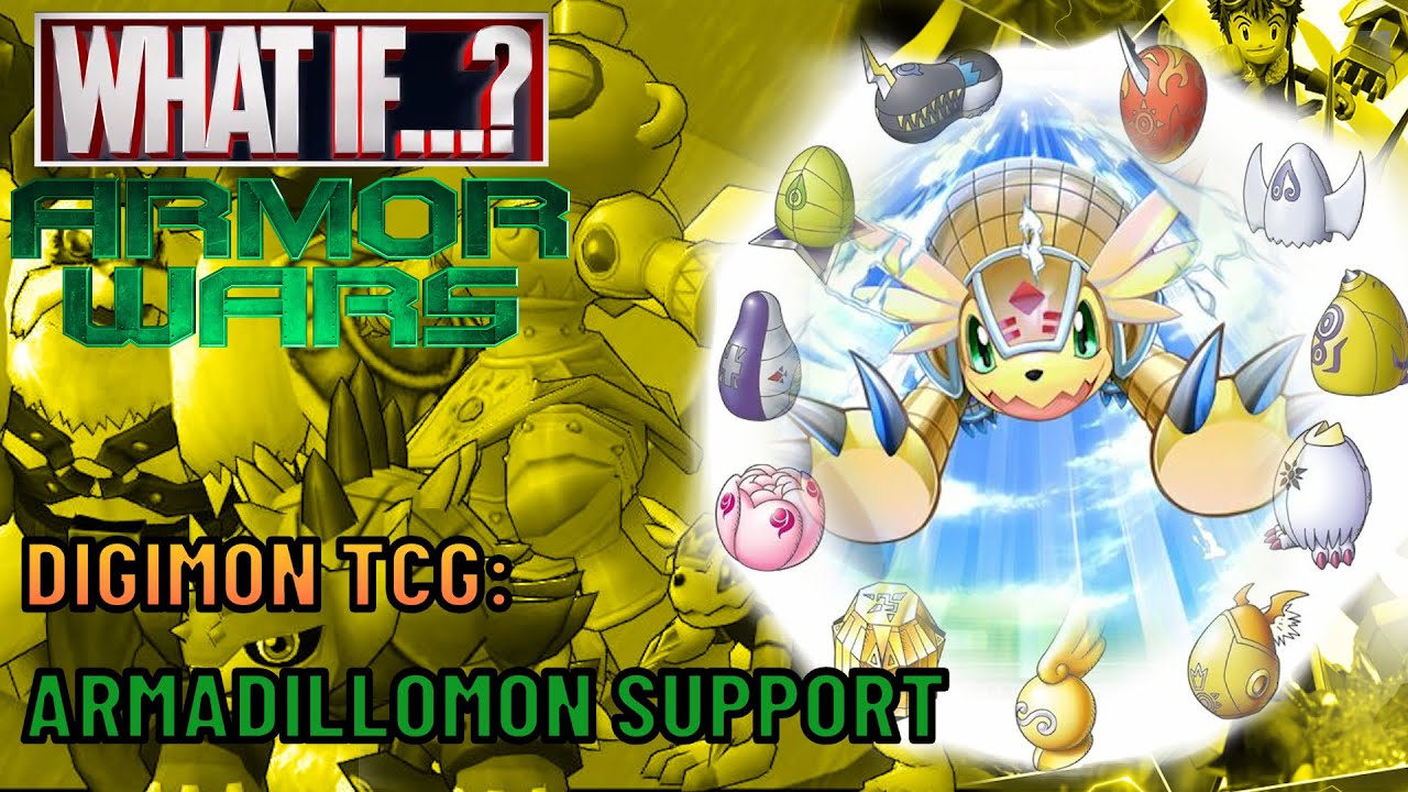 Digimon TCG | WHAT IF - Armor Wars - Armadillomon Support - YouTube