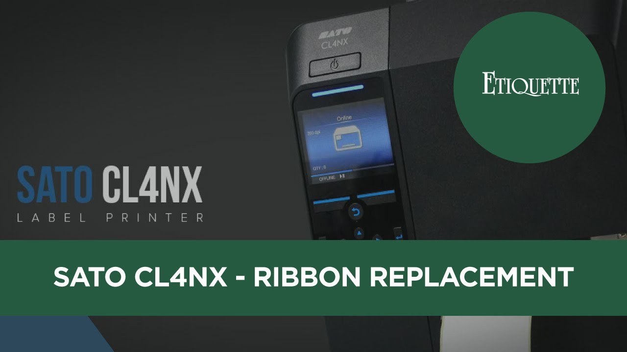Sato CL4NX - Ribbons Replacement - YouTube