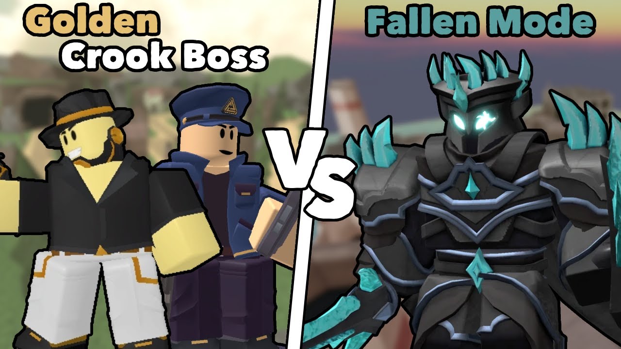 TDS Golden Crook Boss & Support VS. Fallen Mode | Tower Defense ...