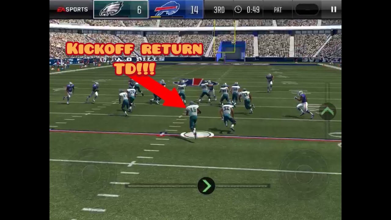 Madden Overdrive Kickoff Returned for a TD! - YouTube