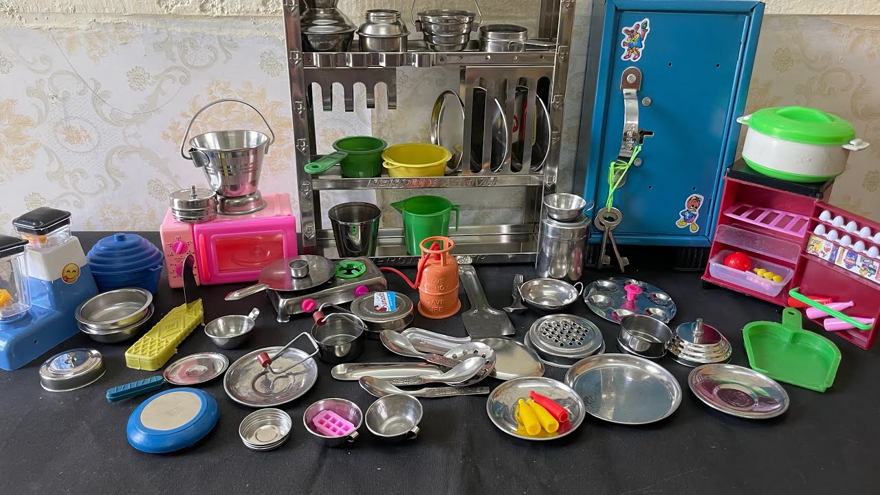 6 Minutes Satisfying with Unboxing mini cute Sanrio Kitchen Set ASMR ...