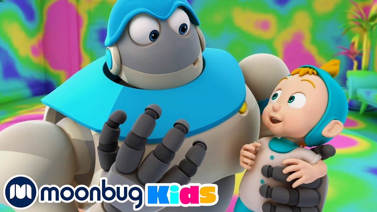 Rainbow Robot - Kids Video Subtitles | Arpo the Robot | Cartoons for ...
