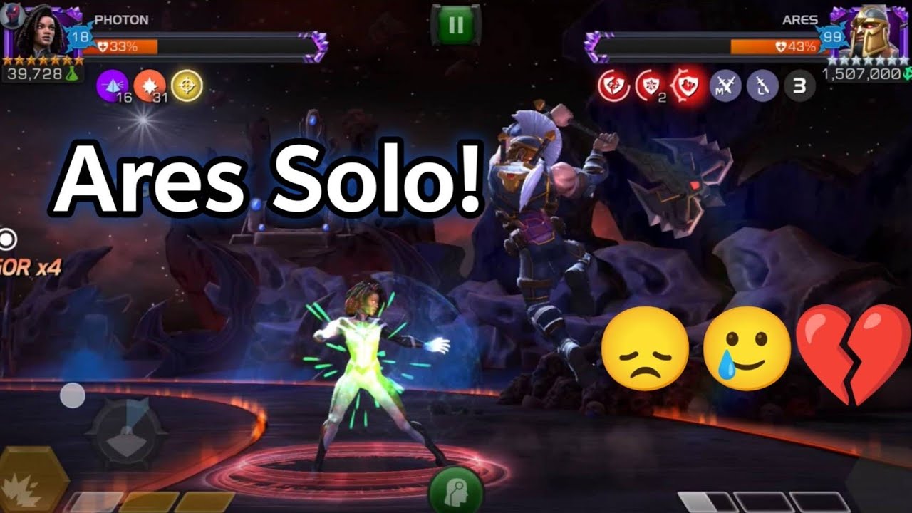 Ares boss solo with Photon|Epoc of Pain|Ares boss|Marvel contest of ...