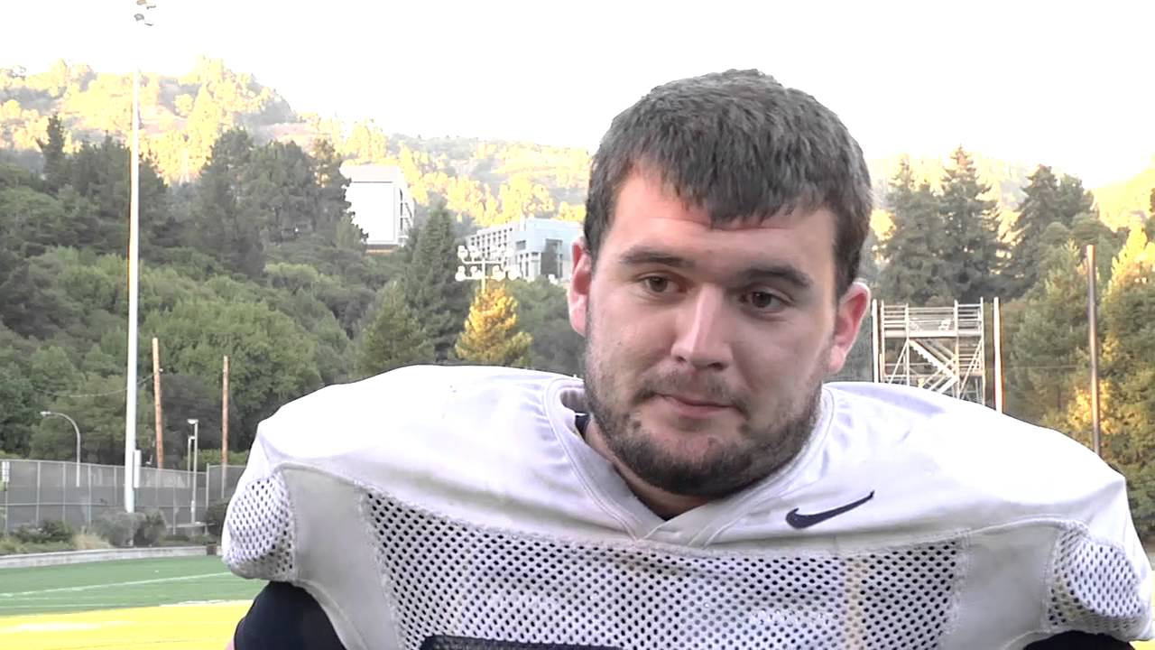 Cal Football: Tyler Rigsbee - OL Post Practice 8/11/12 - YouTube