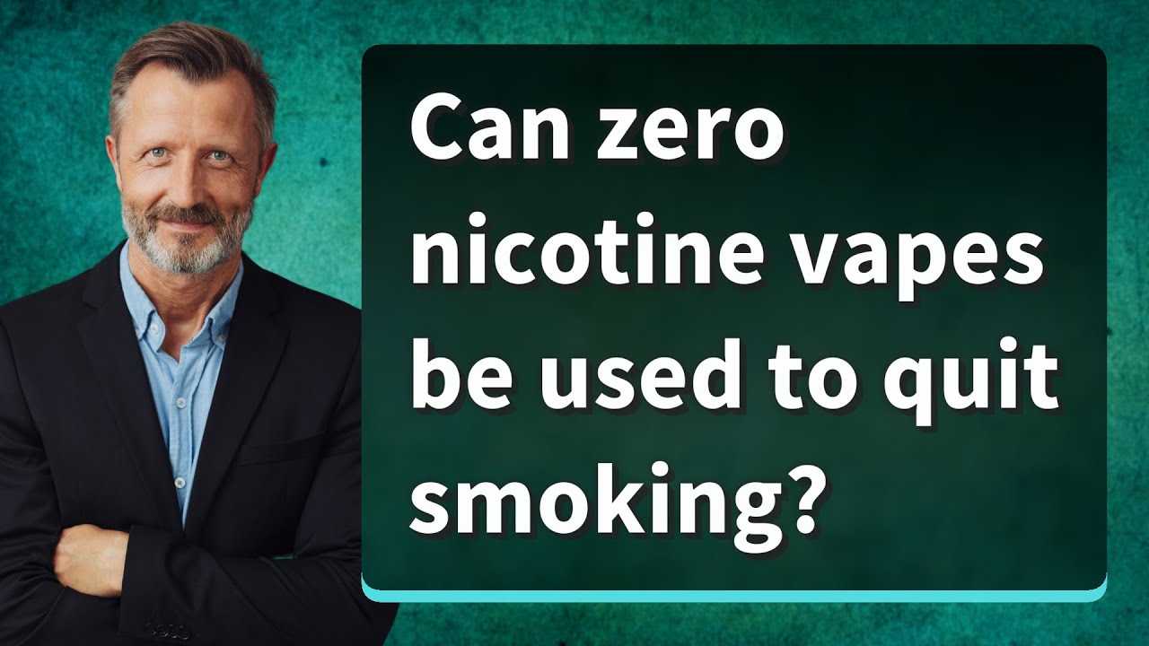 Can zero nicotine vapes be used to quit smoking? - YouTube