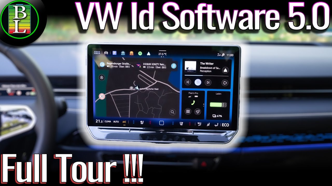 A full tour through VW ID Software 5.0 - YouTube