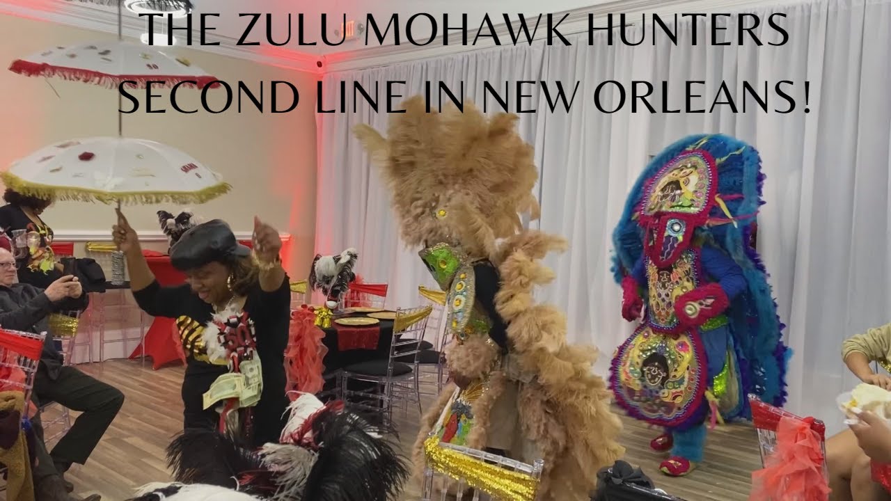 ZULU MOHAWK HUNTERS SECOND LINE like no other at a Birthday Party ...