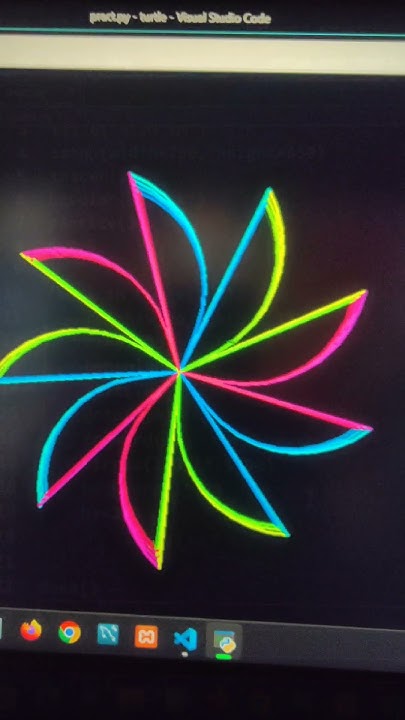 Amazing 🌺🌻🌼 Design Using Pythonturtle Module Graphics Youtubeshorts Vscode Coding Youtube