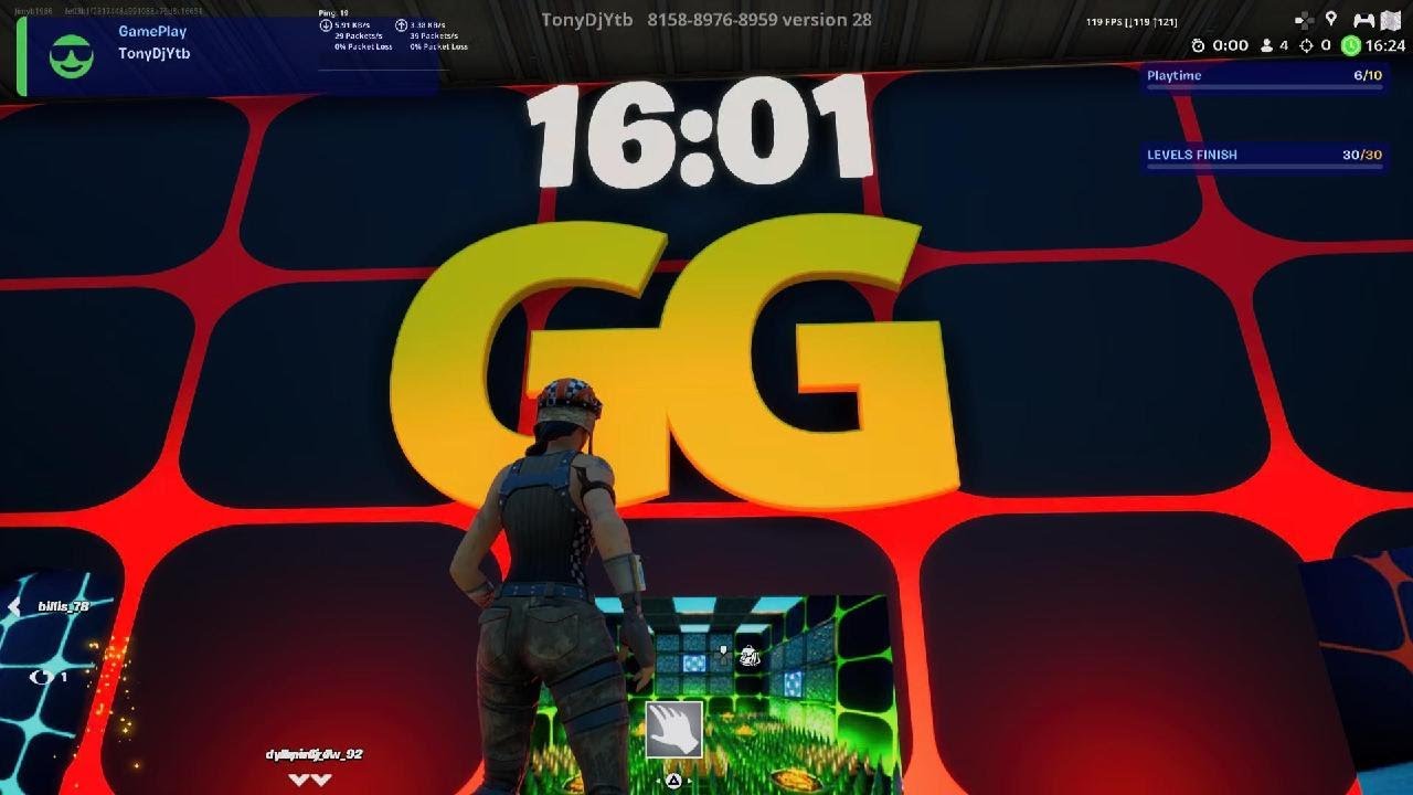 Fortnite_30 level mega hard deathrun PB So far - YouTube
