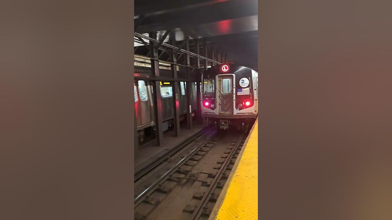 Canarsie Manhattan Bound R143 L trains at Montrose Avenue - YouTube