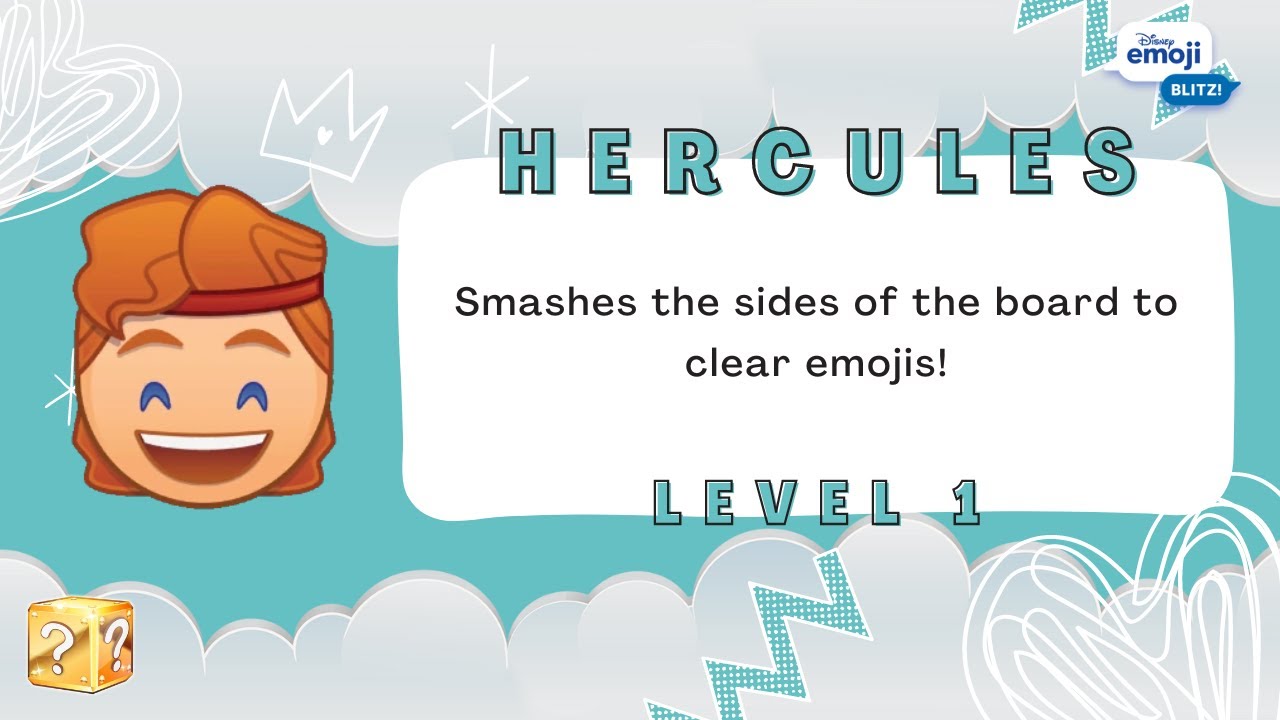 Disney Emoji Blitz - Hercules (Level 1) - Hercules - Gold Emoji - YouTube