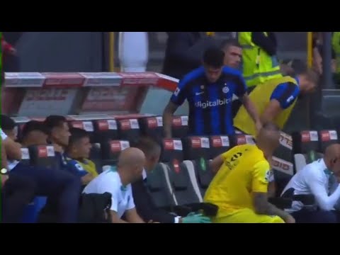 Bastoni Angry After Substitution Vs Udinese| Bastoni Angry Reaction ...