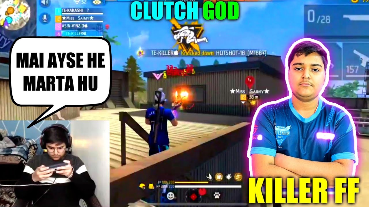 KILLER FF CLUTCHS IN CS MOOD | FREE FIRE ESPORTS TSG LEGEND, TG DELETE ...