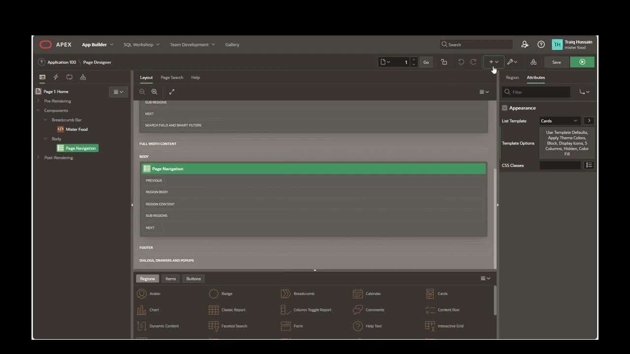how to create a dashboard in oracle apex - YouTube