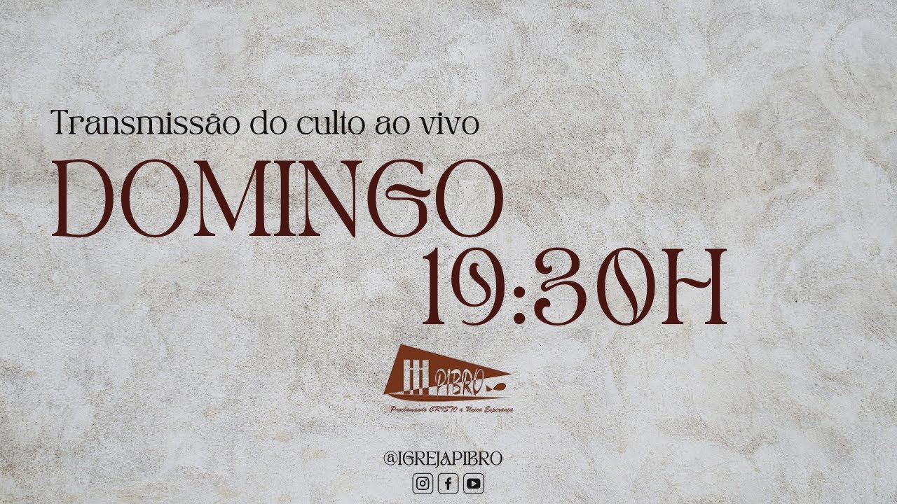 Culto Vespertino - PIBRO ( 26 - Outubro - 2025 ) - YouTube