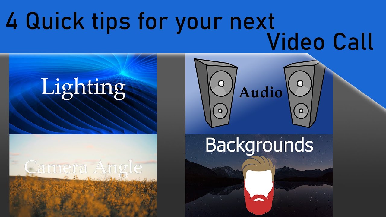 4 Tips for your next video call Plus a bonus! - YouTube