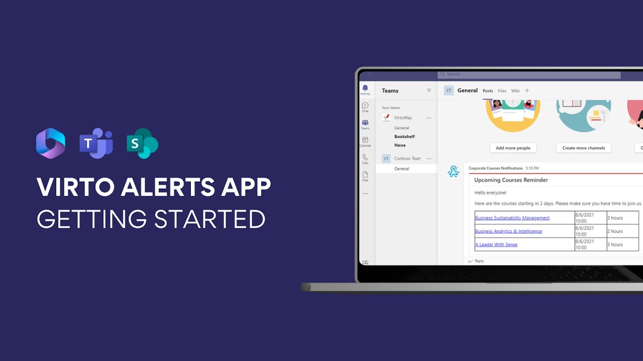 Alerts & Reminders by Virto: Getting started - YouTube