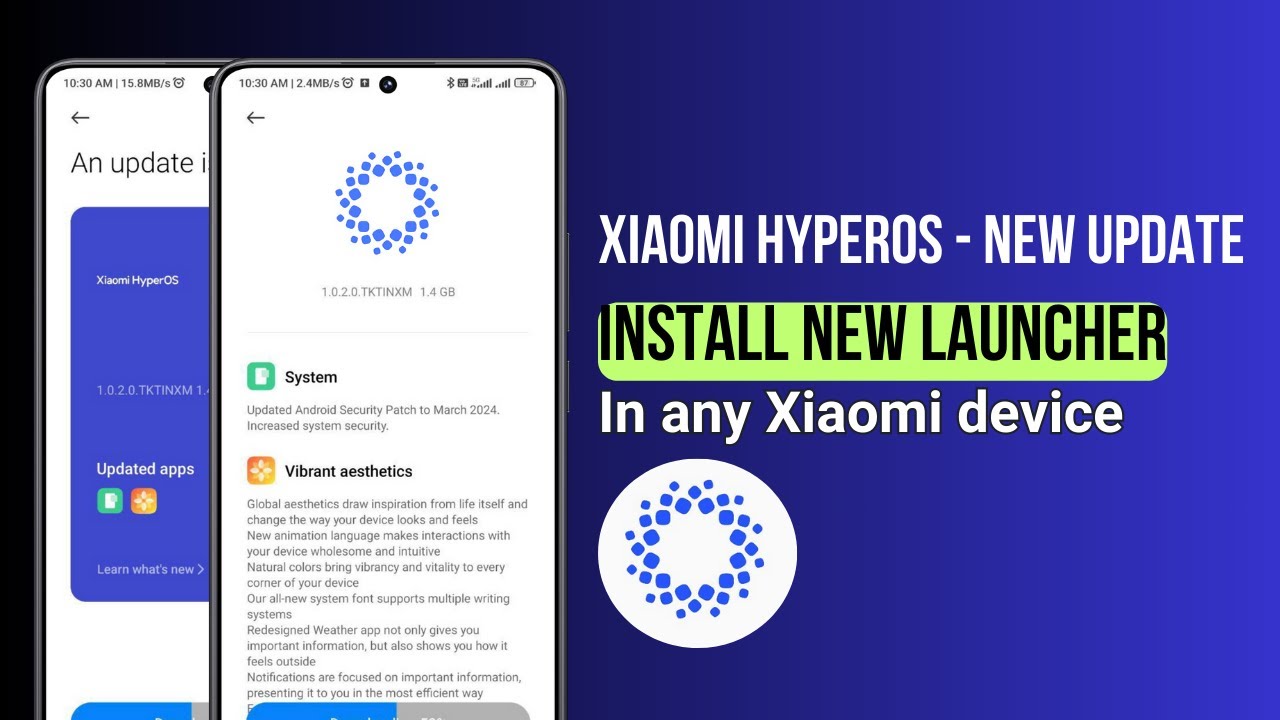 Install HyperOS new launcher in any Xiaomi device 📱 - YouTube