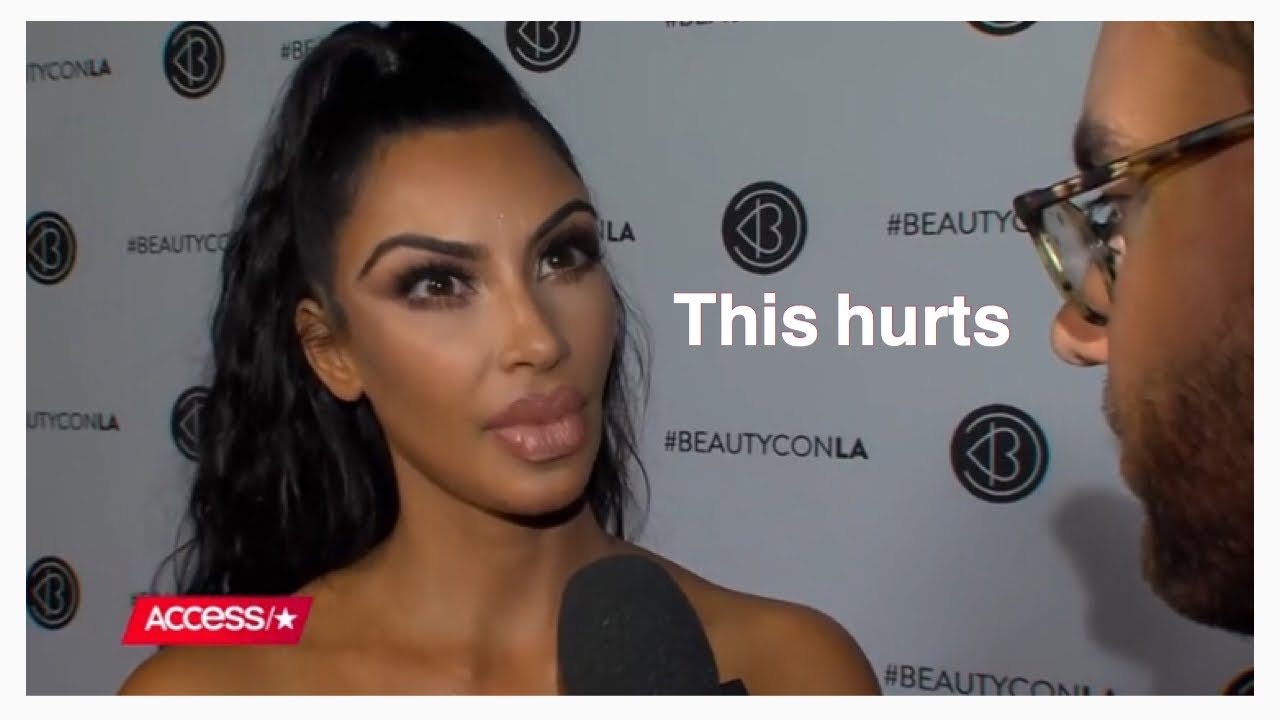 KIM KARDASHIAN IS UNABLE TO BLINK BECAUSE OF BOTOX - YouTube