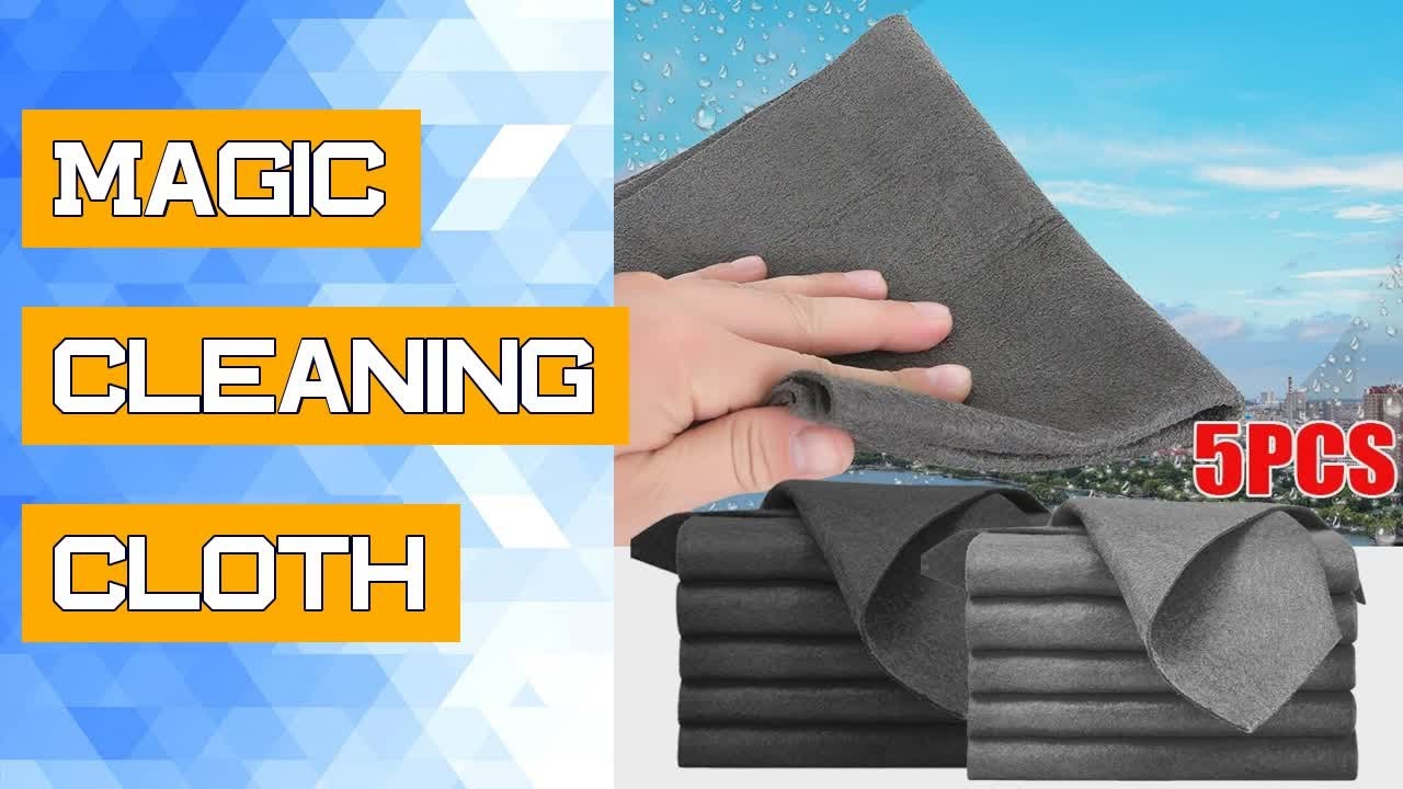 Magic Cleaning Cloth Multifunction Thicken Glass Wiping Cloth Dishcloth ...