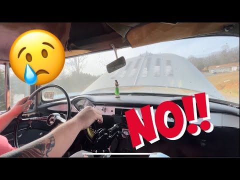 SUPERCHARGED 55 CHEVY TEST DRIVE FAIL #1955chevy - YouTube