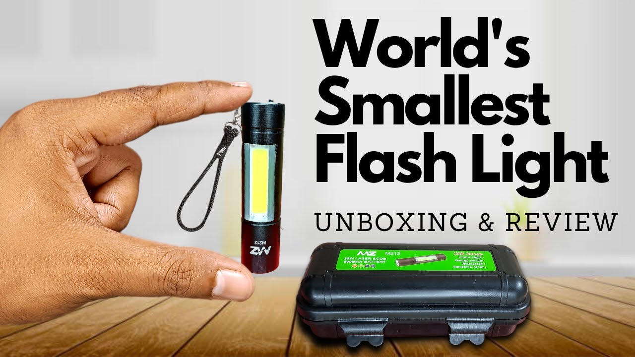 World's Smallest Flash Light | Unboxing - YouTube