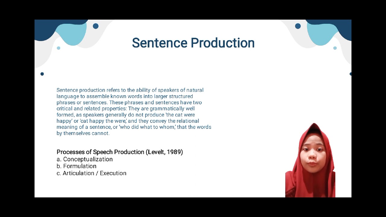 Sentence production (Group 11) - YouTube