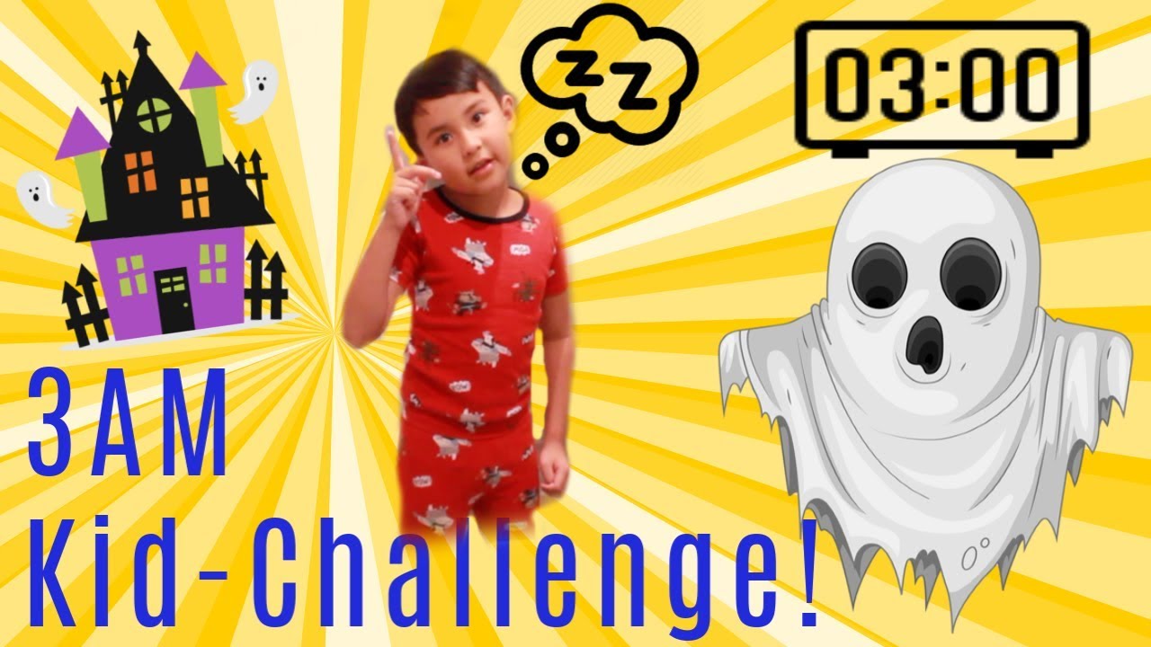 Kids 3AM Challenge! Before Back to ScHooL in haunted Clubhouse!!! Team ...