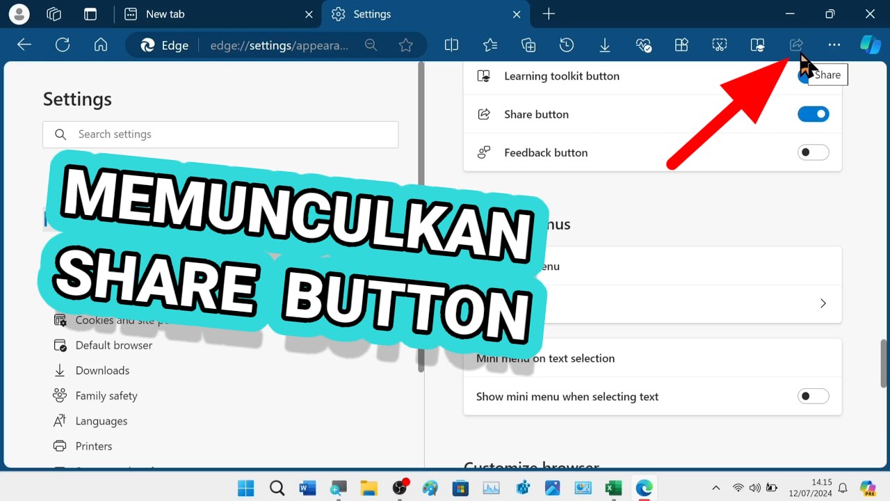 Tutorial Memunculkan Share Button Atau Tombol Share di Microsoft Edge ...
