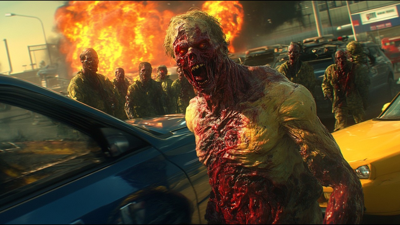 Demon zombies attack a military base! Demons in the subway rip out ...