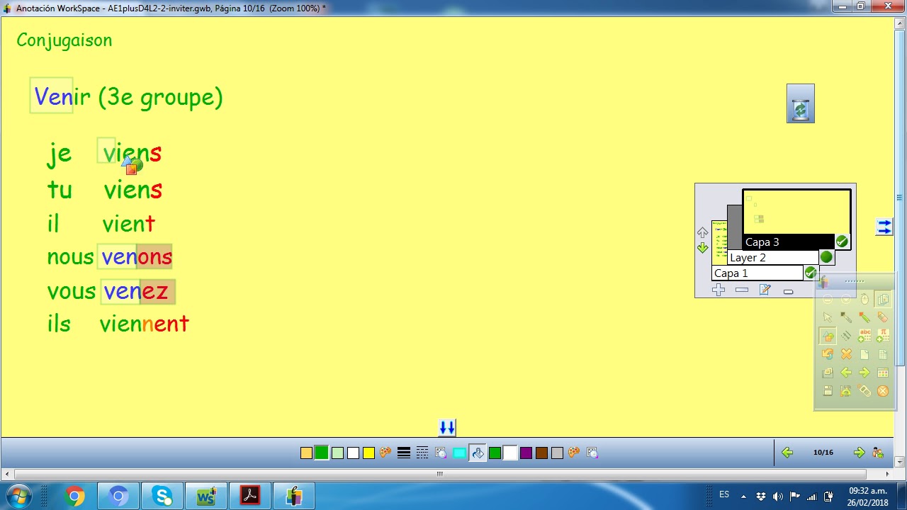 Comment conjuguer le verbe "VENIR" (indicatif présent) + phonétique ...