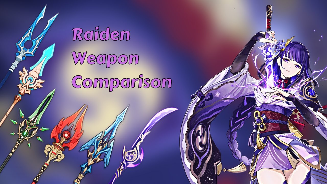 Raiden Shogun weapon comparison | Genshin Impact - YouTube