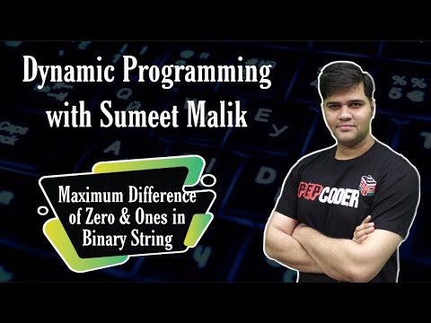 Maximum Difference of Zeros & Ones in Binary String in O(n) Time | Dynamic Programming - YouTube