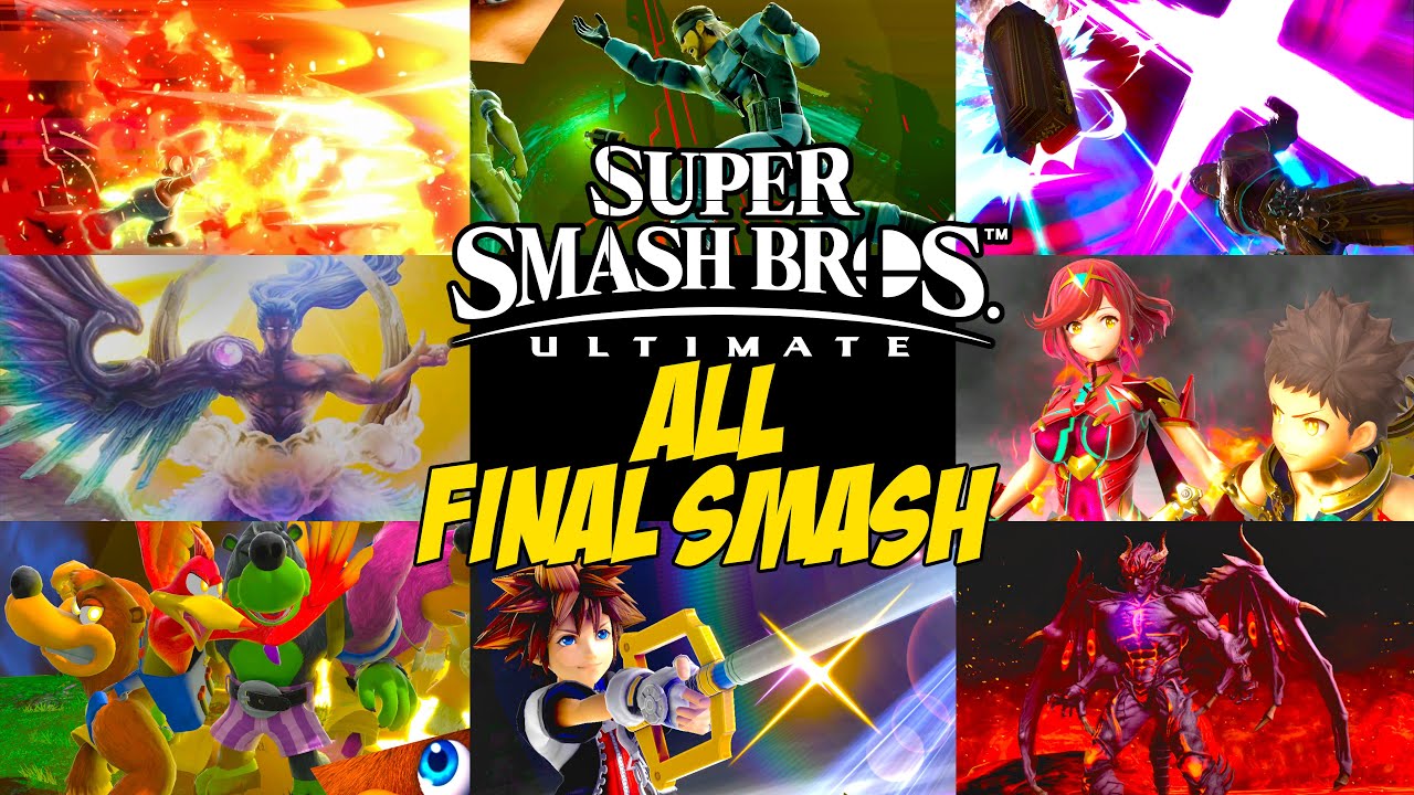 ALL FINAL SMASH with DLC CHARACTERS - Super Smash Bros. Ultimate ...