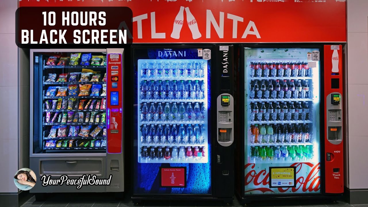 Vending Machine Sound | Refrigerator Noise - 10 Hours White Noise Black ...