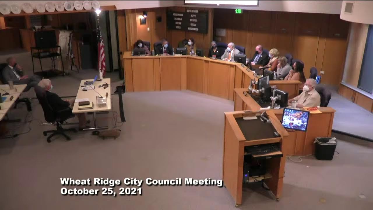 Wheat Ridge City Council 10-25-21 - YouTube