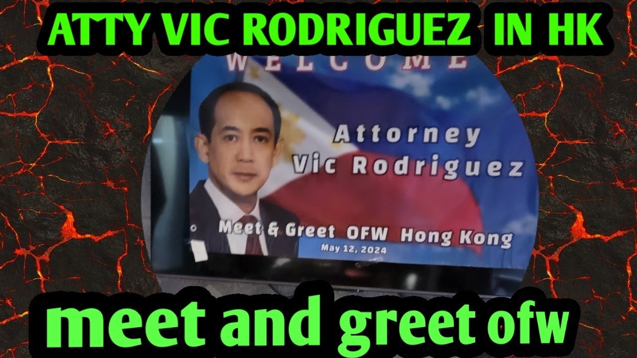 Atty VIC RODRIGUEZ IN HK - YouTube