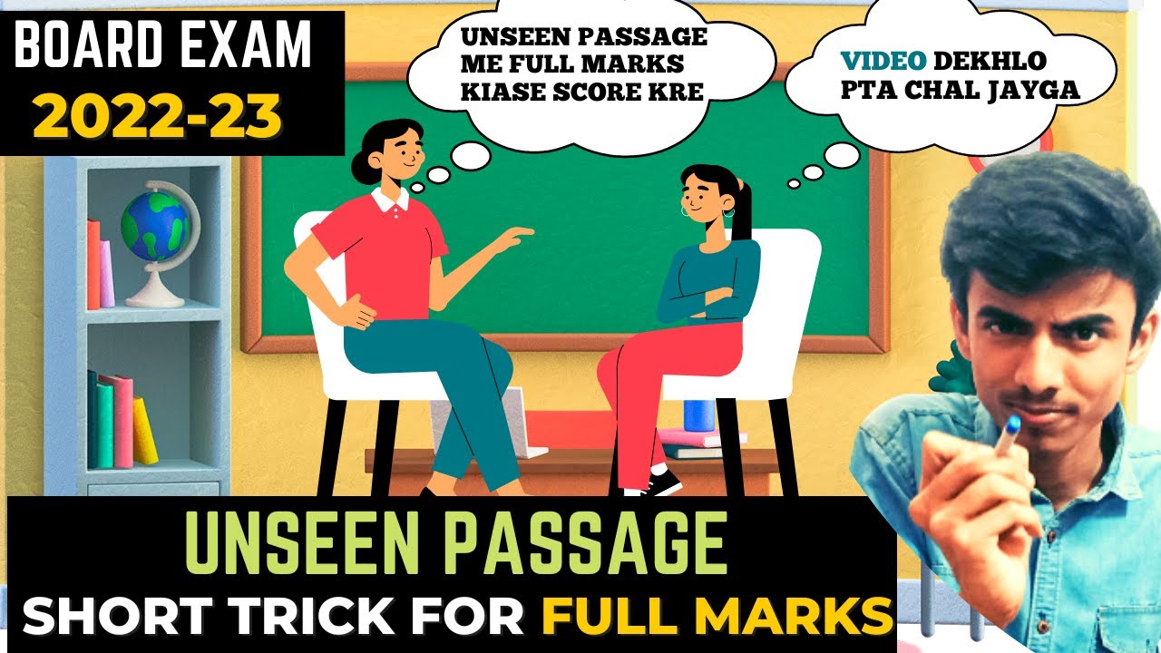 Unseen passage in English class 10/12| How to write unseen passage ...