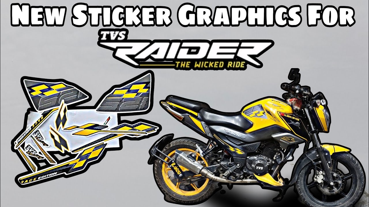 New Sticker Graphics For TVS Raider 125cc - YouTube