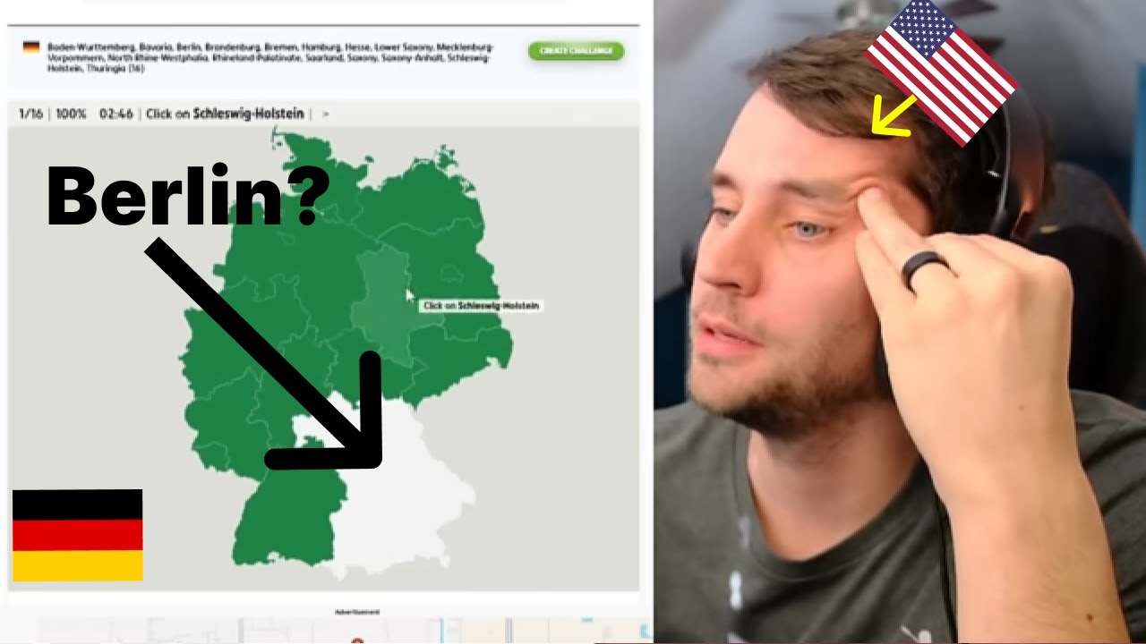 American takes the German States Quiz (YIKES) - YouTube