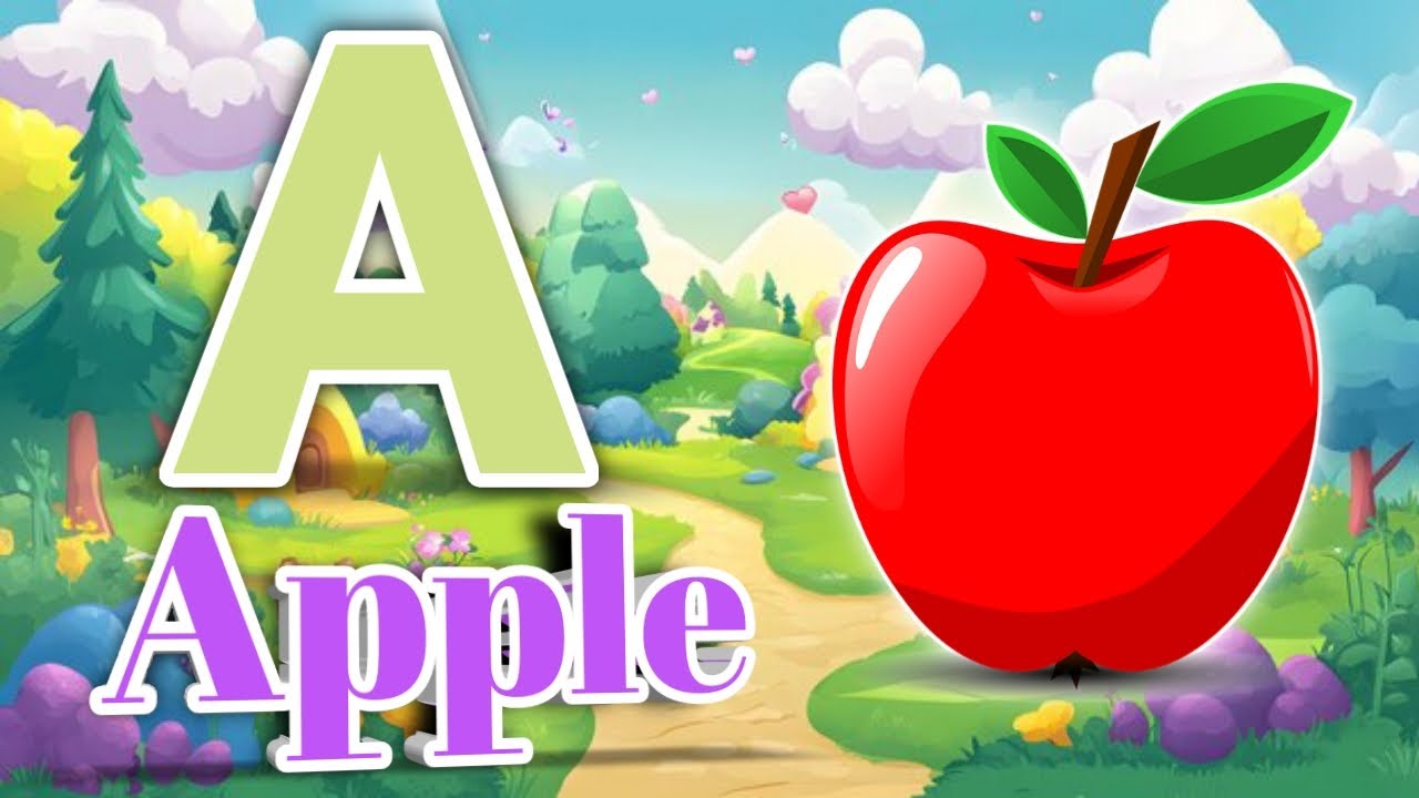 ABC Phonic Song - Toddler Learning Video Songs, A for Apple, Nursery ...