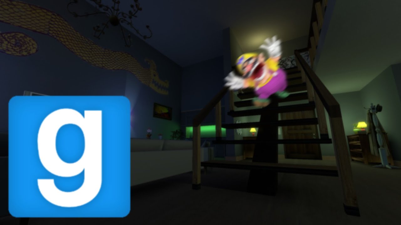 Wario falls down the stairs [ GMOD ] - YouTube