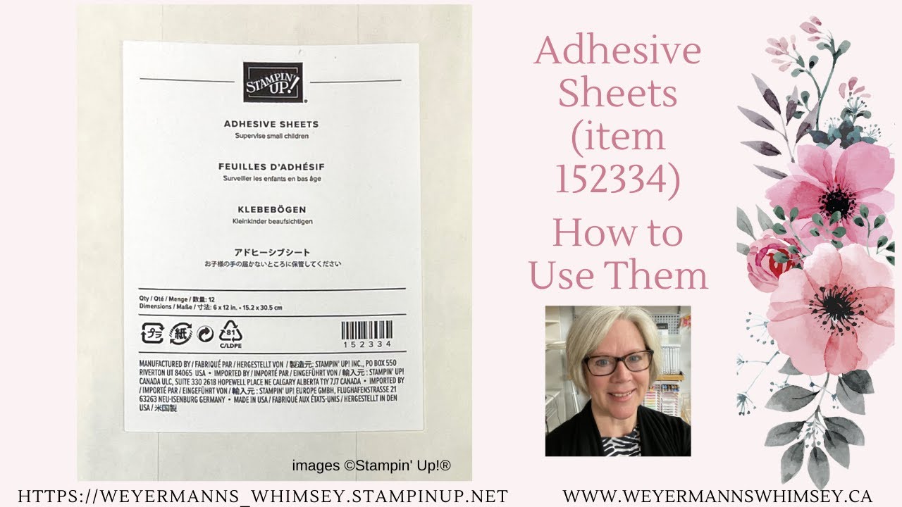 Adhesive Sheets- how to use them - YouTube