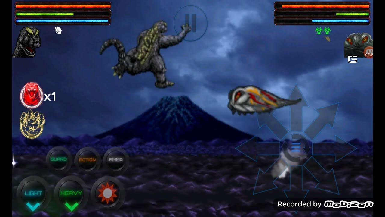 Godzilla Omniverse: Godzilla VS Flying Hedorah Gameplay - YouTube