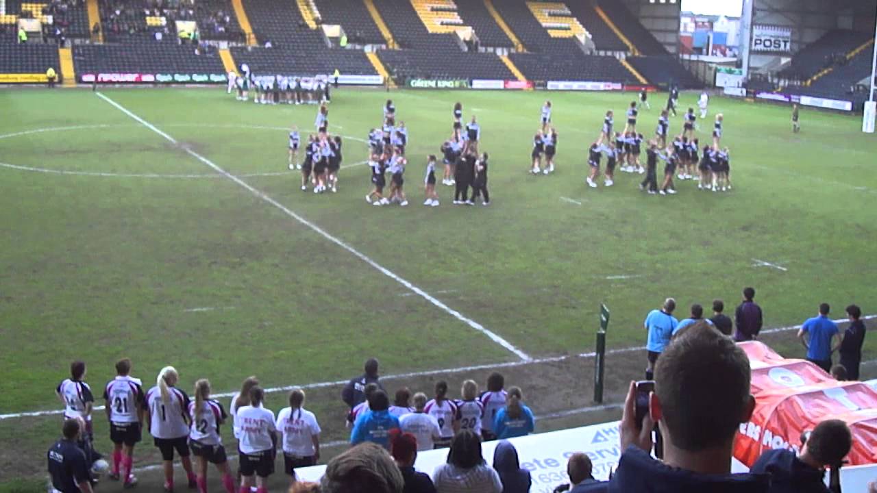Nottingham Trent Tigers Cheerleading Rubgy Varsity 2011 - YouTube
