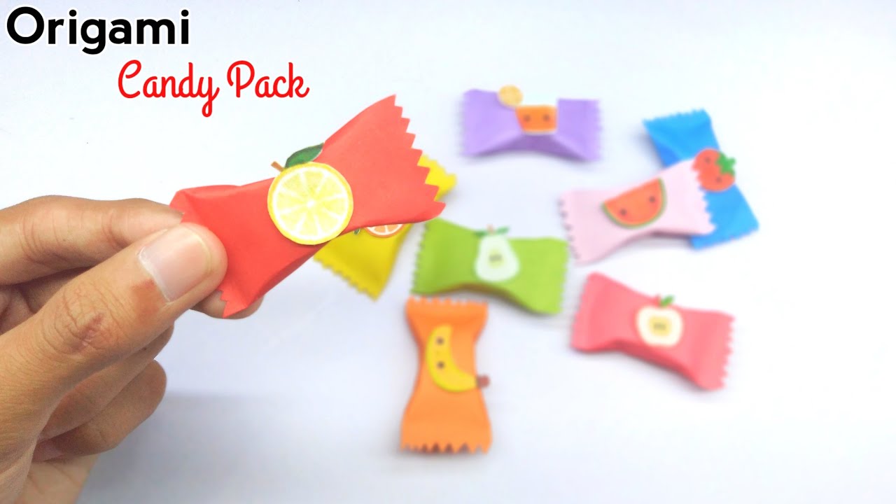 diy mini paper candy packets | Cute gifts idea for kids | paper gifts ...