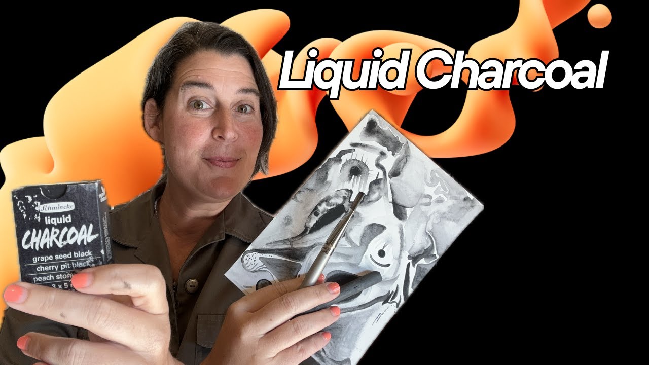 Liquid Charcoal: A workable wonder for painting and drawing - YouTube