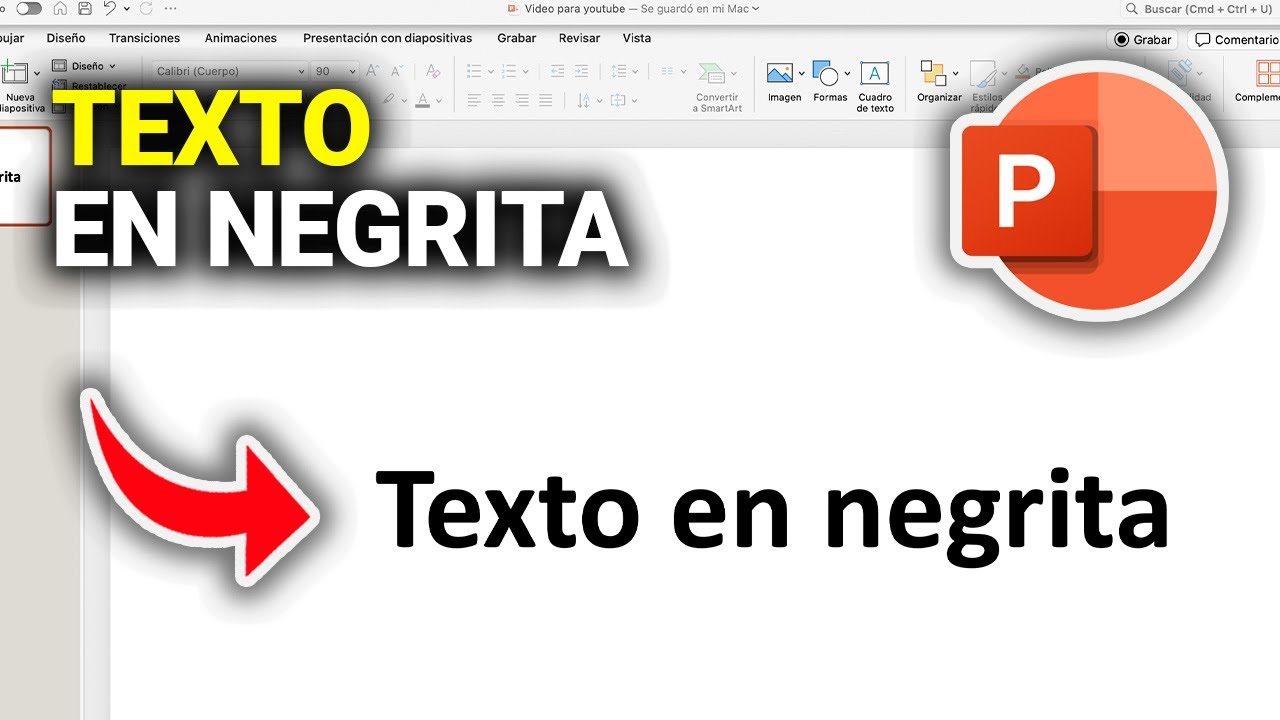 Cómo Poner un Texto en Negrita en PowerPoint - YouTube
