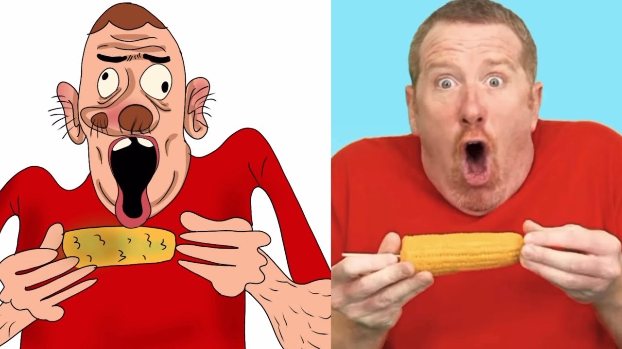 funny Steve and Maggie drawing meme | ice cream and healthy food with ...