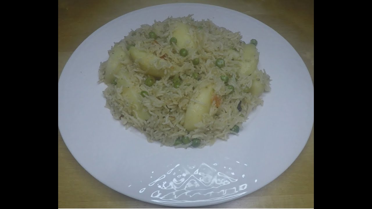 ALOO MATAR RICE RECIPE - YouTube
